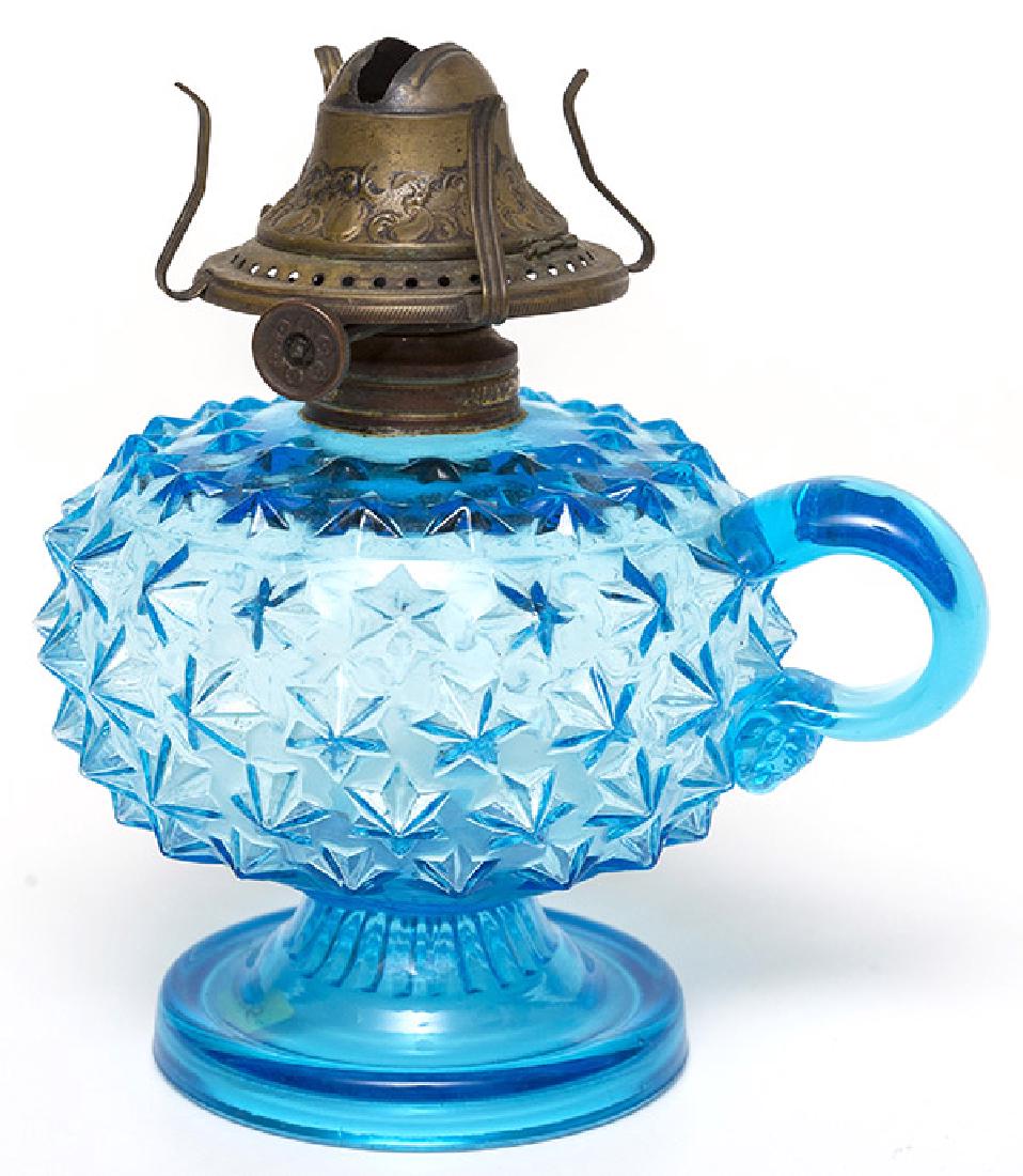 Allover Star Sapphire Blue Finger Lamp