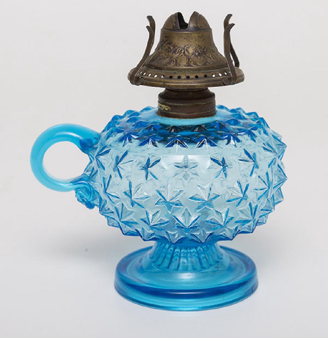 Allover Star Sapphire Blue Finger Lamp