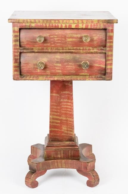 Grain Painted Federal Stand