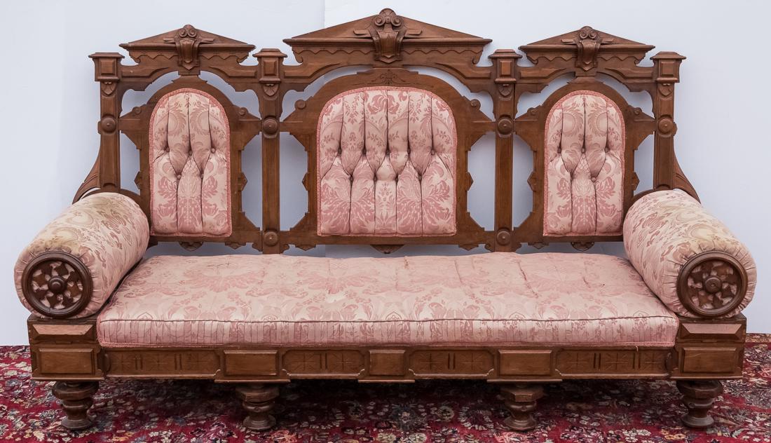 Large Victorian Renaissance Revival Parlor Sofa