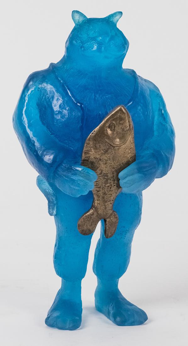 Daum Glass Sculpture "Illes De Kepvers"