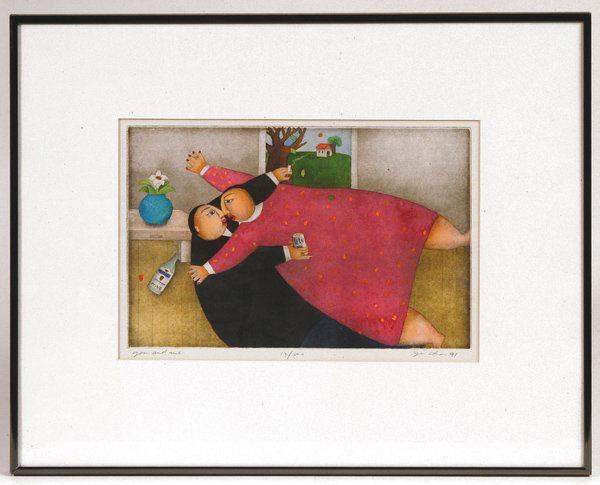 332: YU CHA PAK LIMITED EDITION COLOR LITHOGRAPH