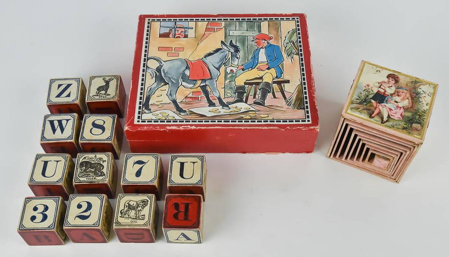 Three Sets Of Edwardian Children's Blocks