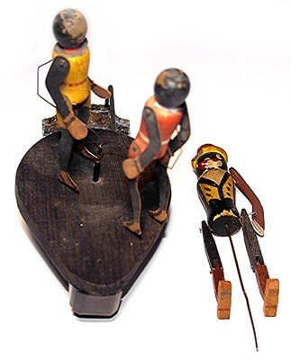 314: "THE BOXERS" PHONOGRAPH DANCING TOY