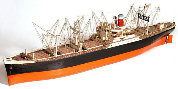 72A: LARGE WOODEN MODEL OF AMERICAN SCOUT SHIP