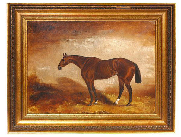 Thomas J. Scott 1882 Oil Painting Of Race Horse
