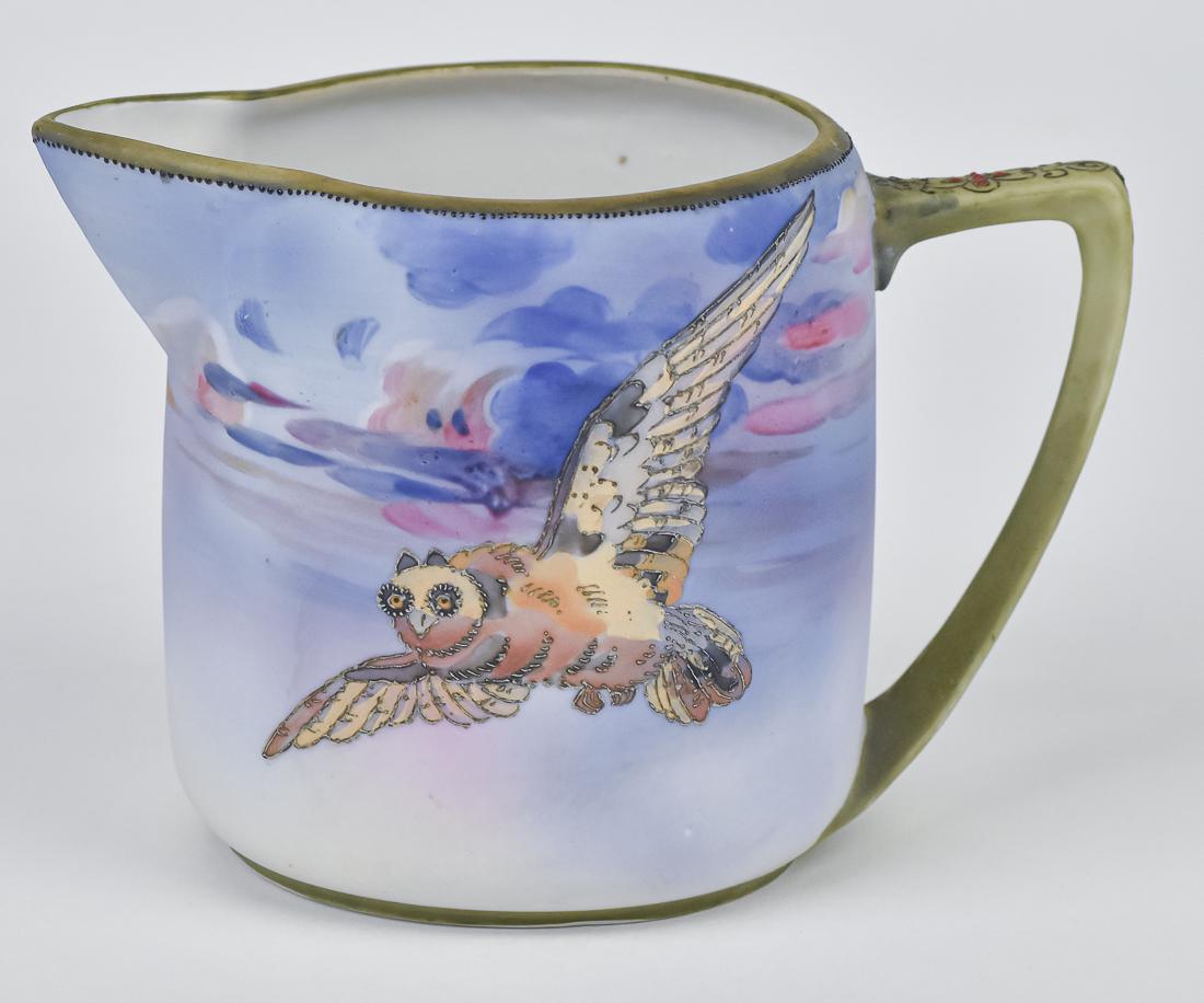 Nippon Pitcher with Owl in Flight - Aug 03, 2019 | Forsythes' Auctions ...