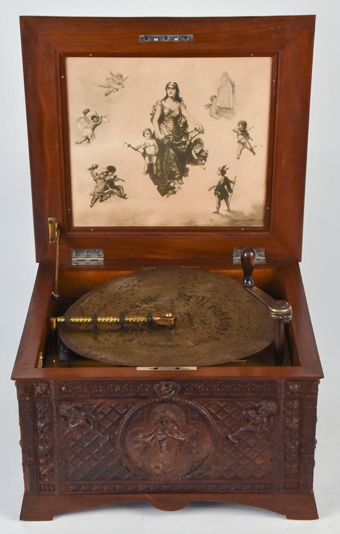 For Auction: Regina Rococo Double Comb 11" Disc Music Box (#283) on Jan ...