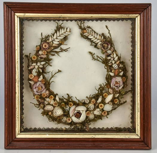 Victorian Shell & Seaweed Wreath