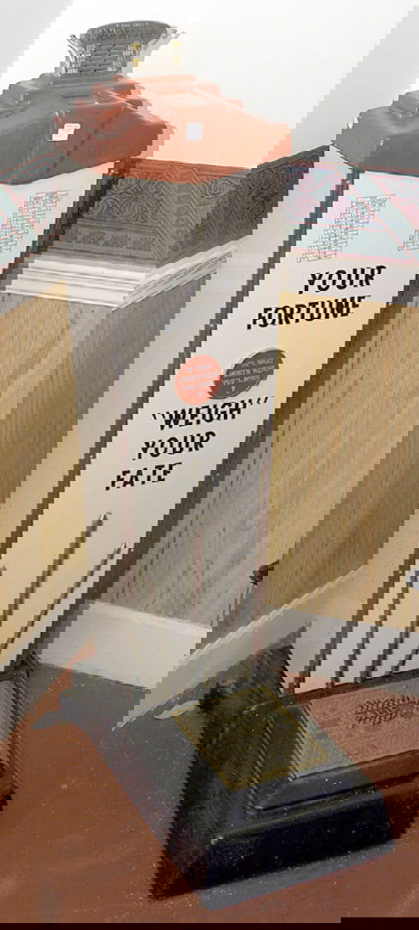 12: Coin Operated Penny Fortune & Weight Scales