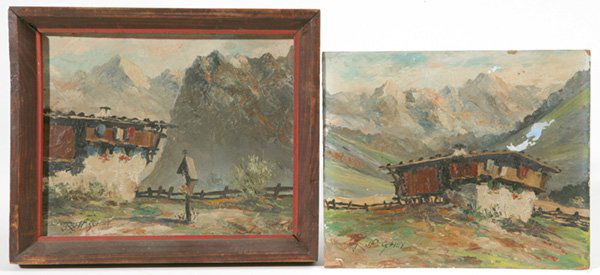 1016: TWO AUSTRIAN PAINTINGS - ROLF SCHEY LISTED ARTIST - Dec 06, 2008 ...