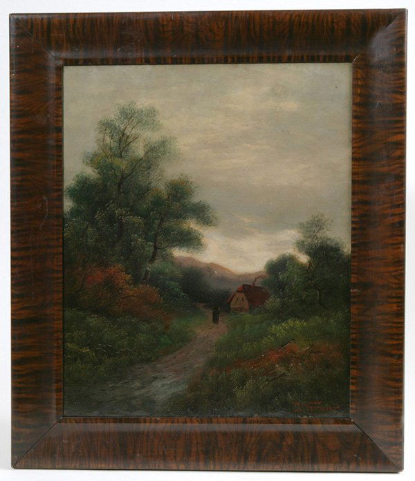 1070: SIGNED J. VERNIER 19TH CENTURY OIL PAINTING