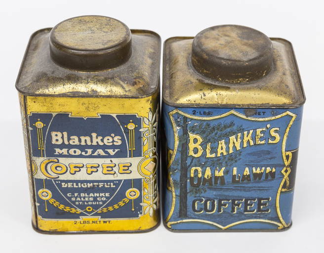 Two Blanke's Coffee Cans - Nov 22, 2020 | Forsythes' Auctions, LLC in OH
