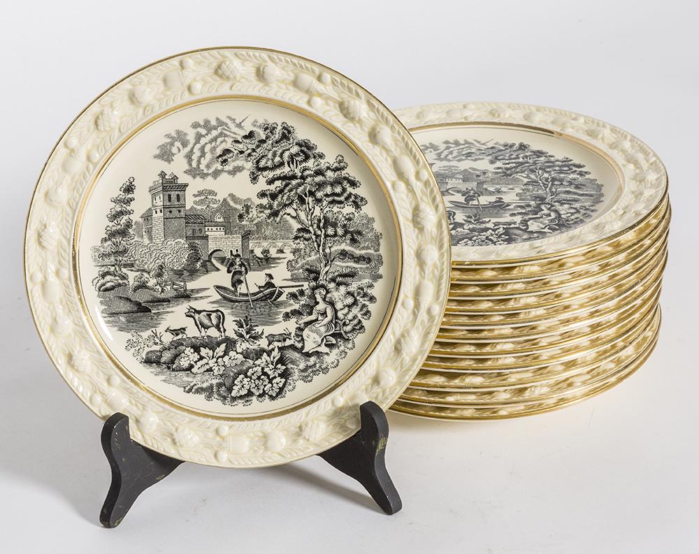 British Creamware Plates