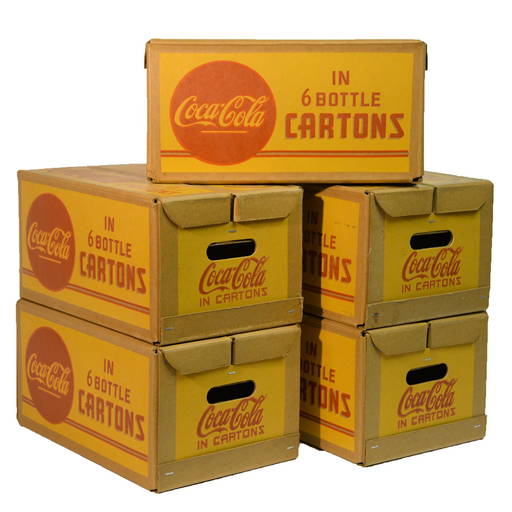 Five Coca Cola Cartons