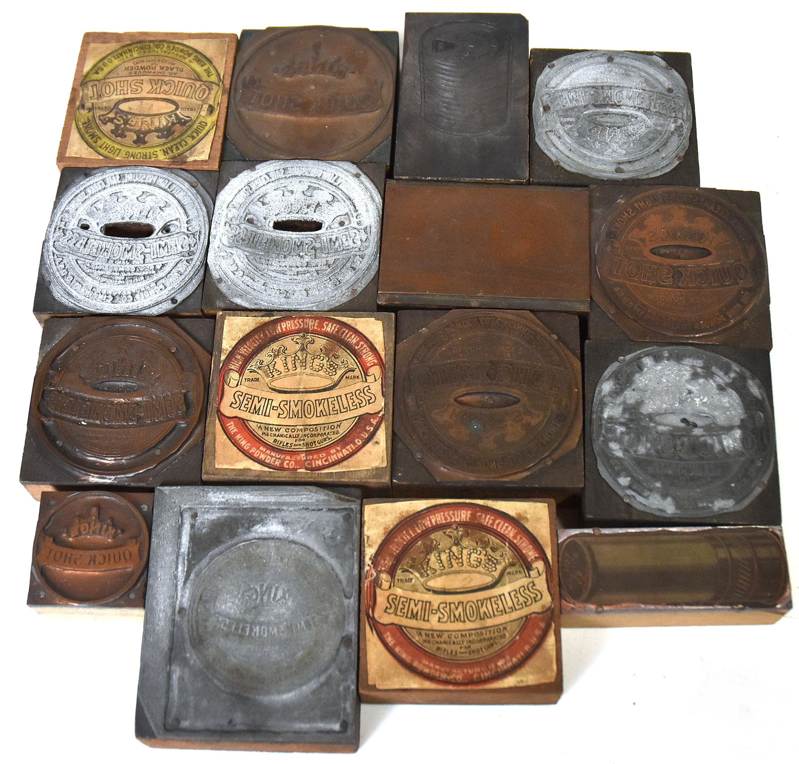 Kings Powder Company Printers Blocks