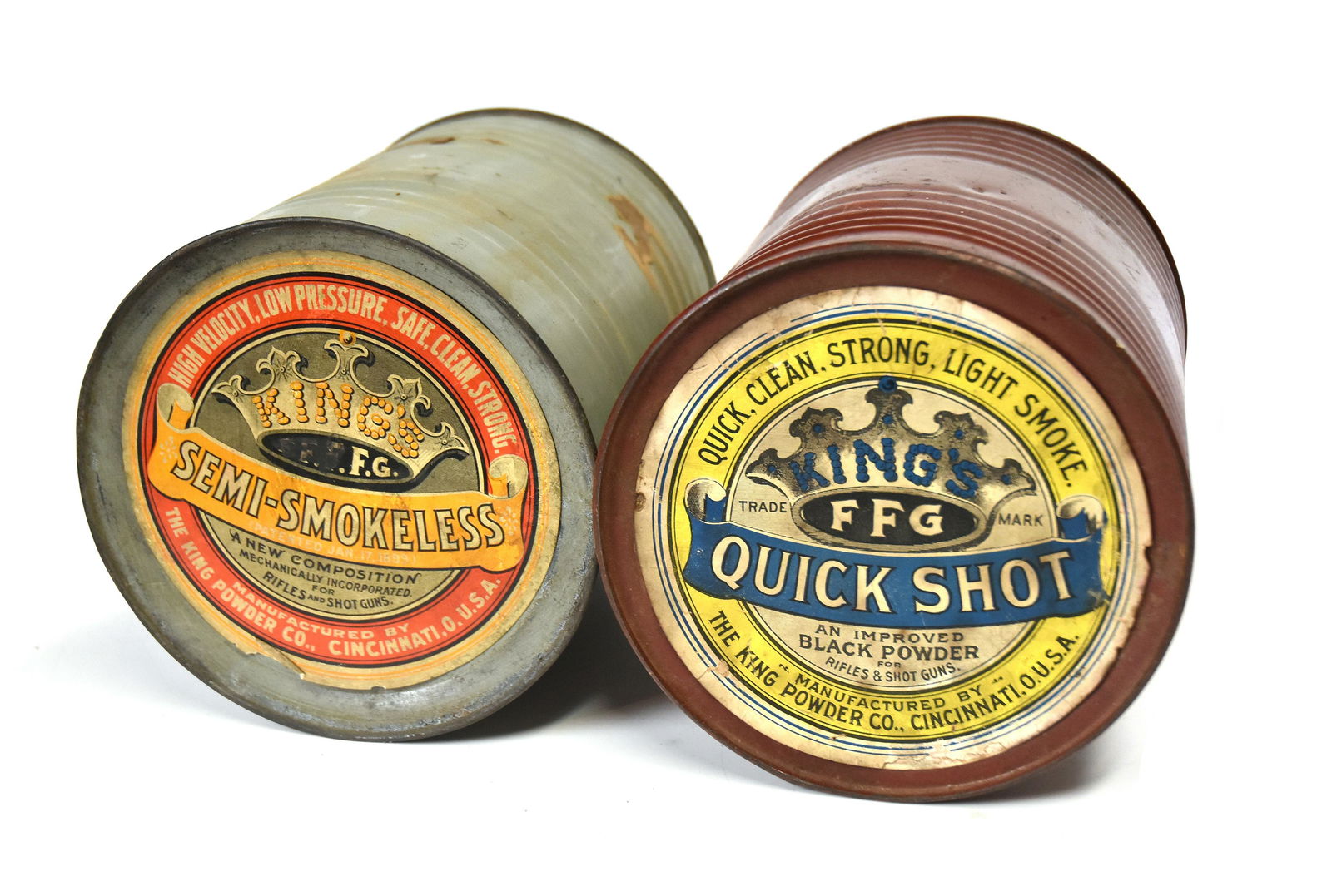 Two Kings Black Powder Cans
