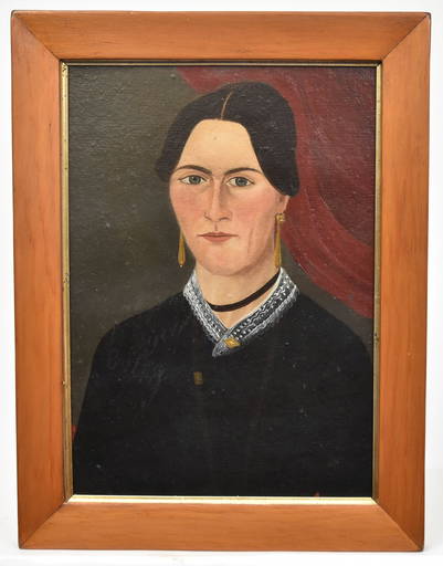 William Prior Folk Art Painting of Lady - Jan 02, 2022 | Forsythes ...