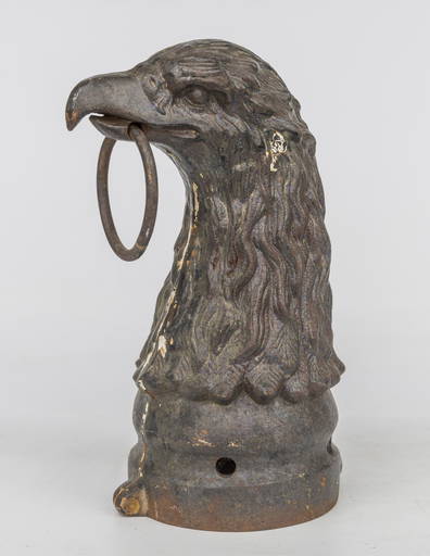 Cast Iron Eagle Head Hitching Post