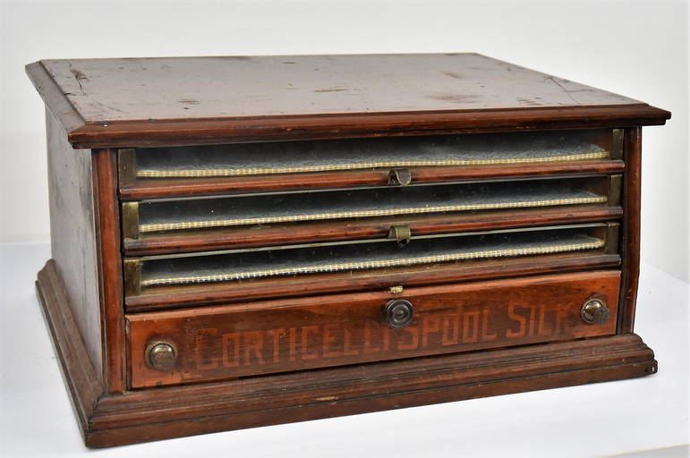 Corticelli Spool Silk Cabinet - Jan 02, 2022 | Forsythes' Auctions, LLC ...