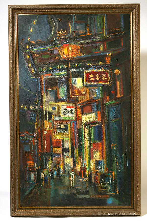 251: PHILIP ANTHONY MOOSE (NORTH CAROLINA) OIL PAINTING