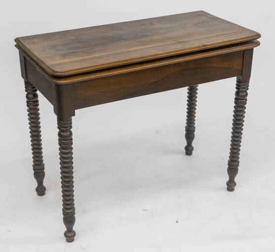 Walnut Victorian Game Table