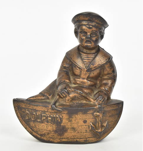 Cast Iron Dolphin Bank