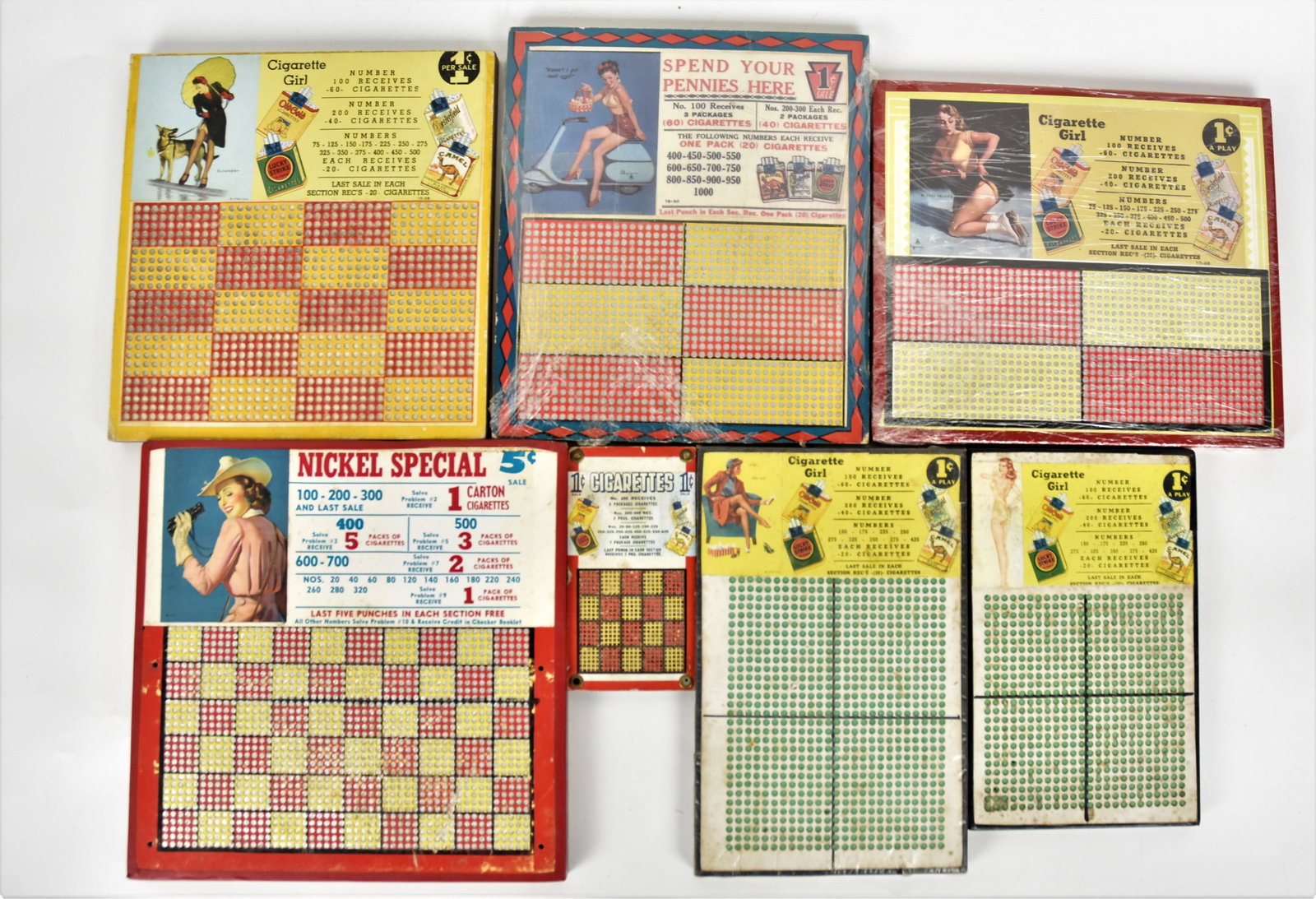 Seven Punch Boards