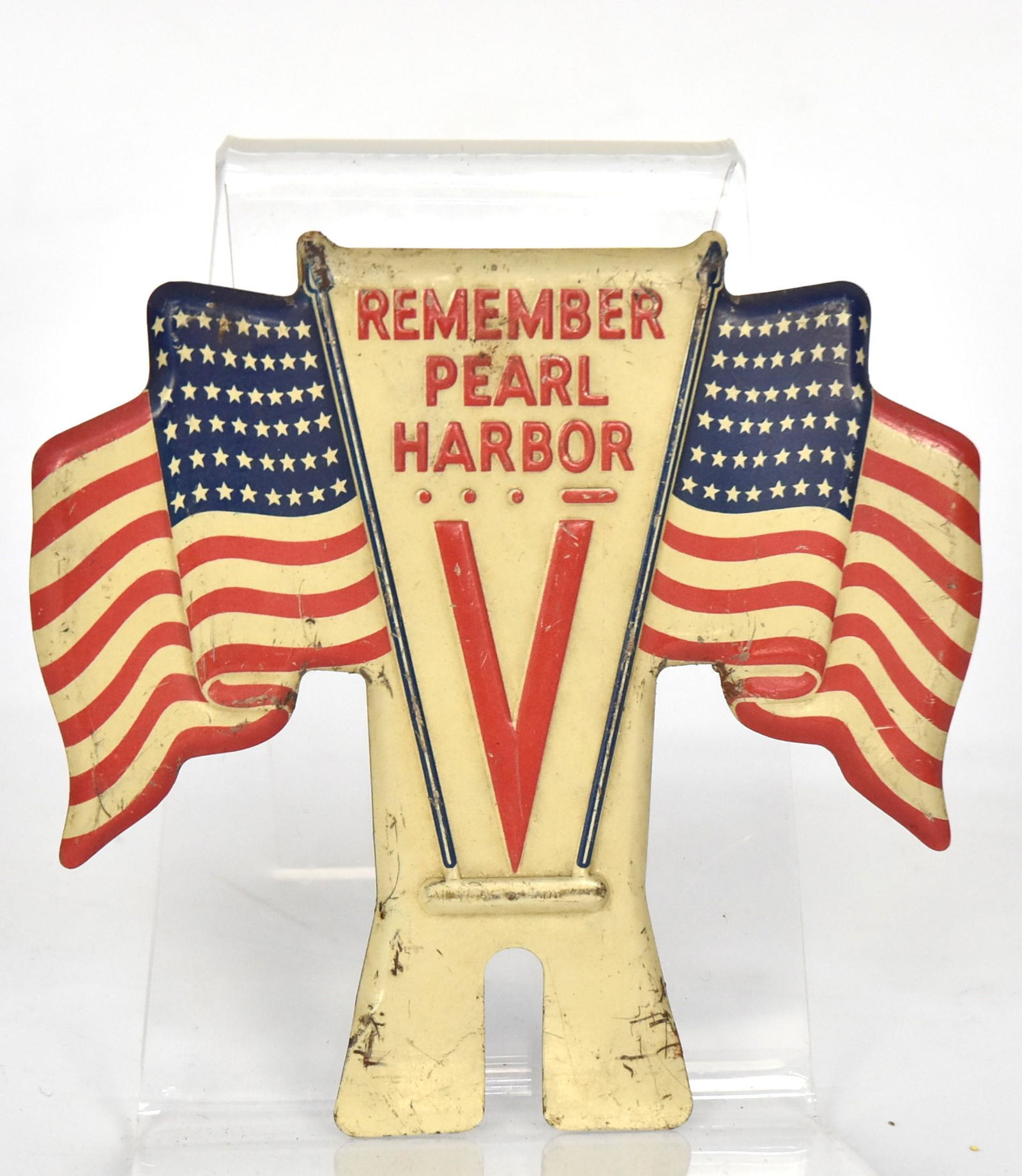 Pearl Harbor Metal License Plate Topper