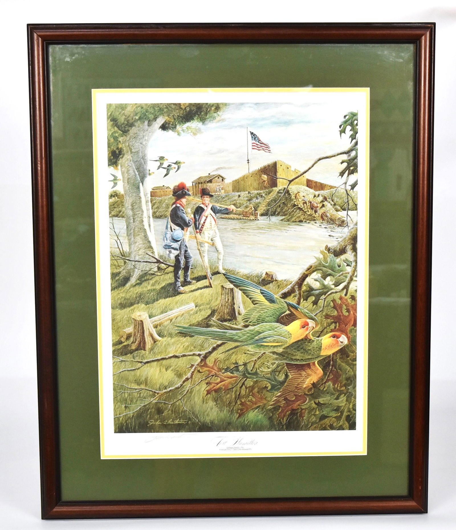 Scarce John Ruthven Fort Hamilton Print