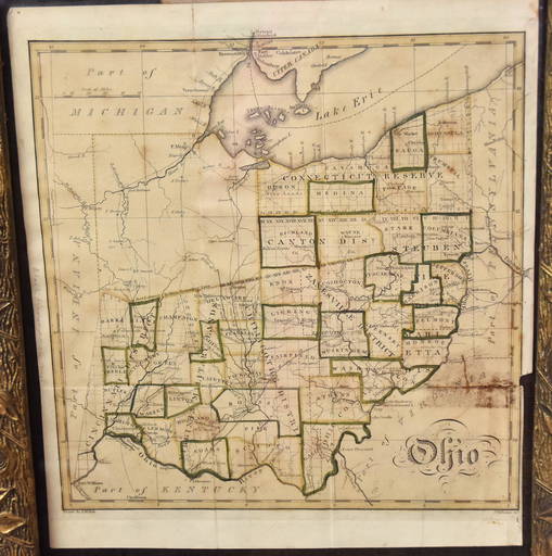 John Melish 1812 Map Of Ohio