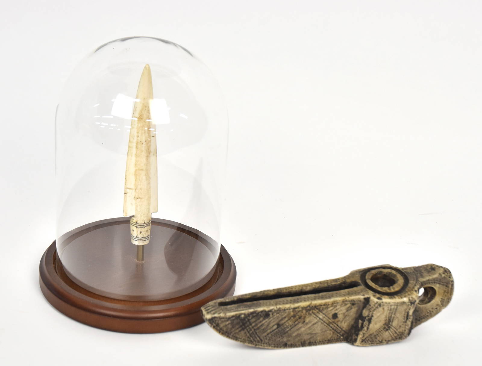 Early Inuit Lamp & Harpoon Auction