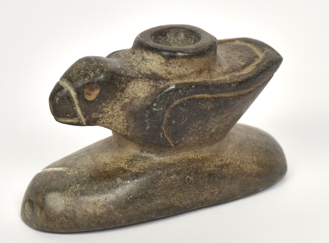 Hopewell Effigy Platform Pipe Auction