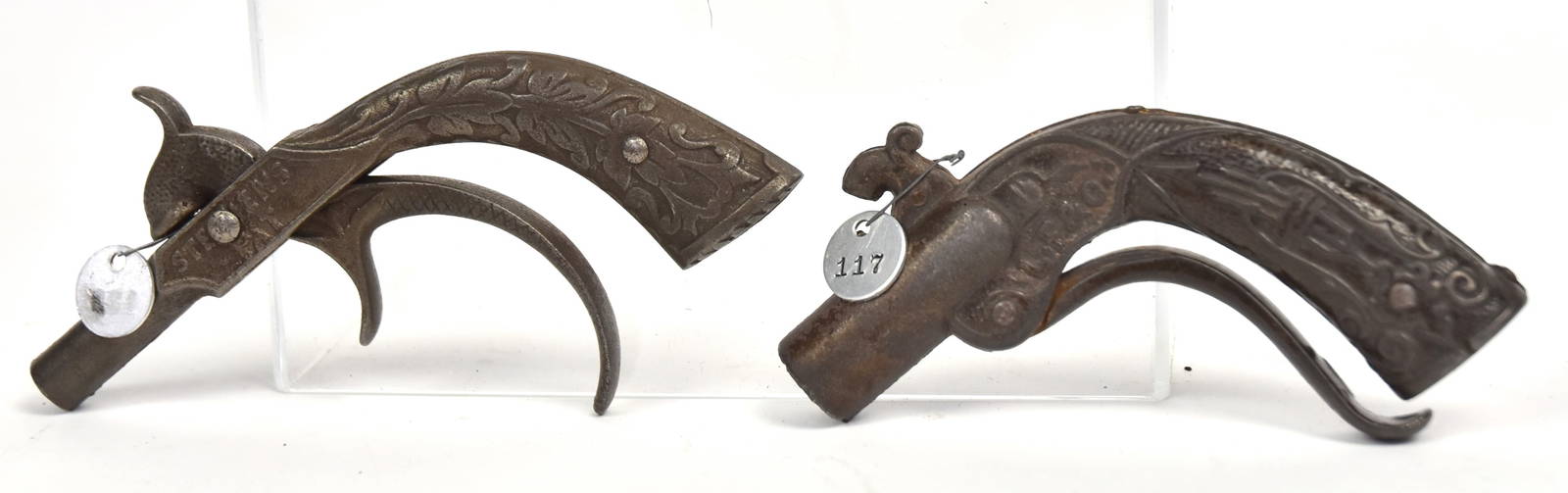 Two Rare Cast Iron Cap Guns