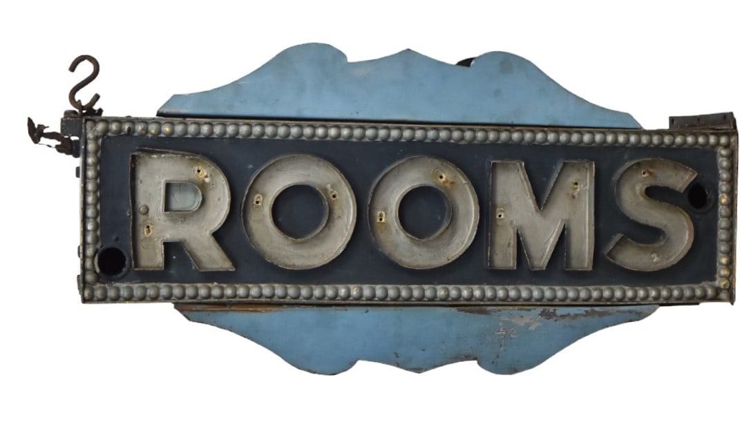 Early Rooms Neon Sign Auction