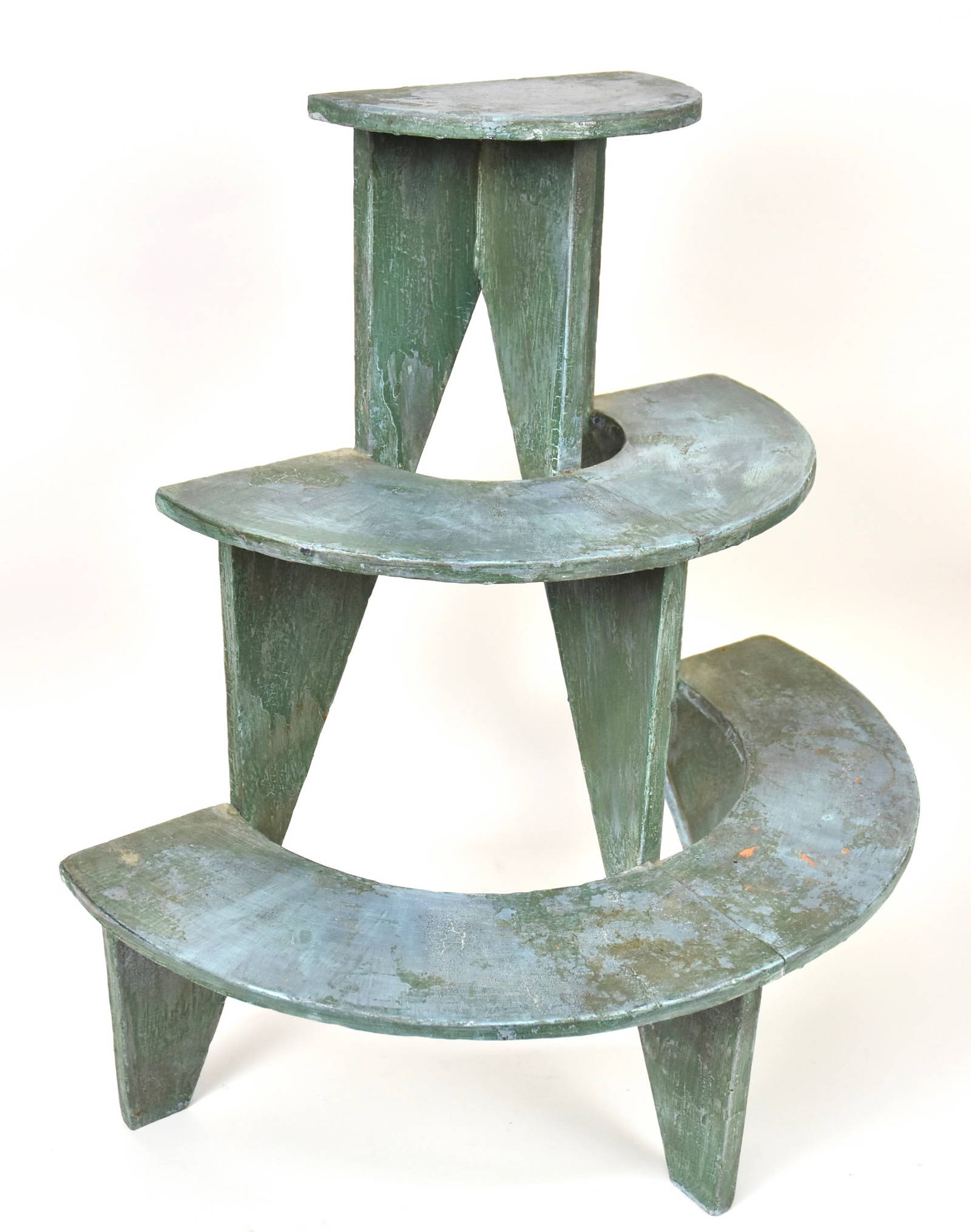 Early Painted Wood Store Display Stand Auction
