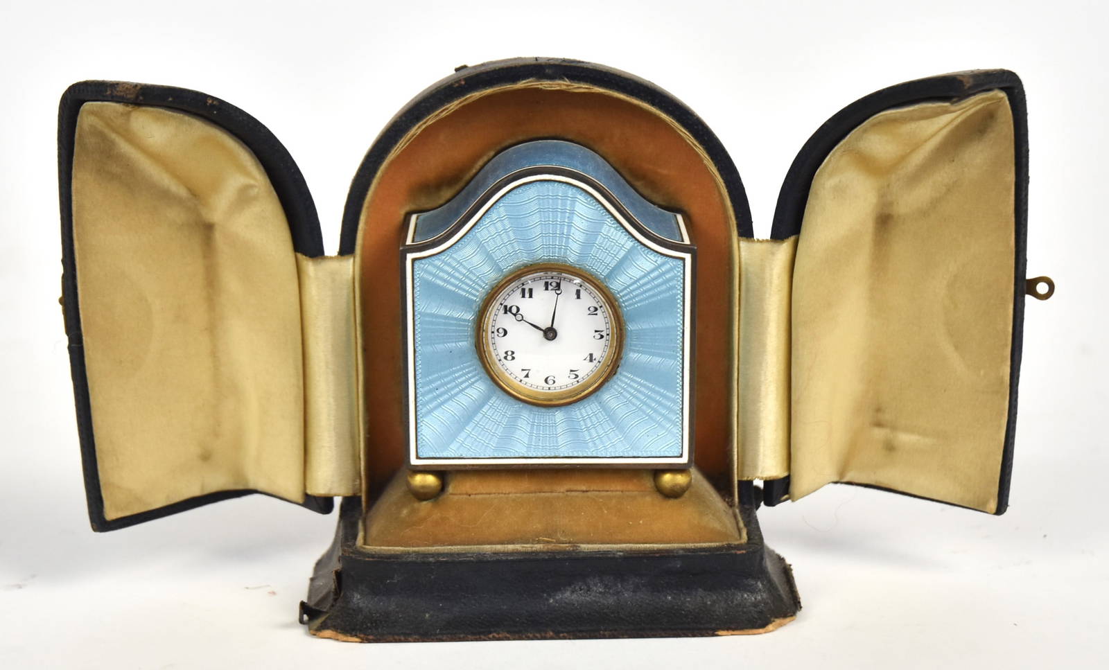 Fine French Silver Enameled Traveling Clock Auction