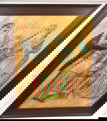 Prosit Bock Beer Paper Sign