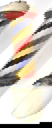 Early Cast Iron Koken Barber Pole