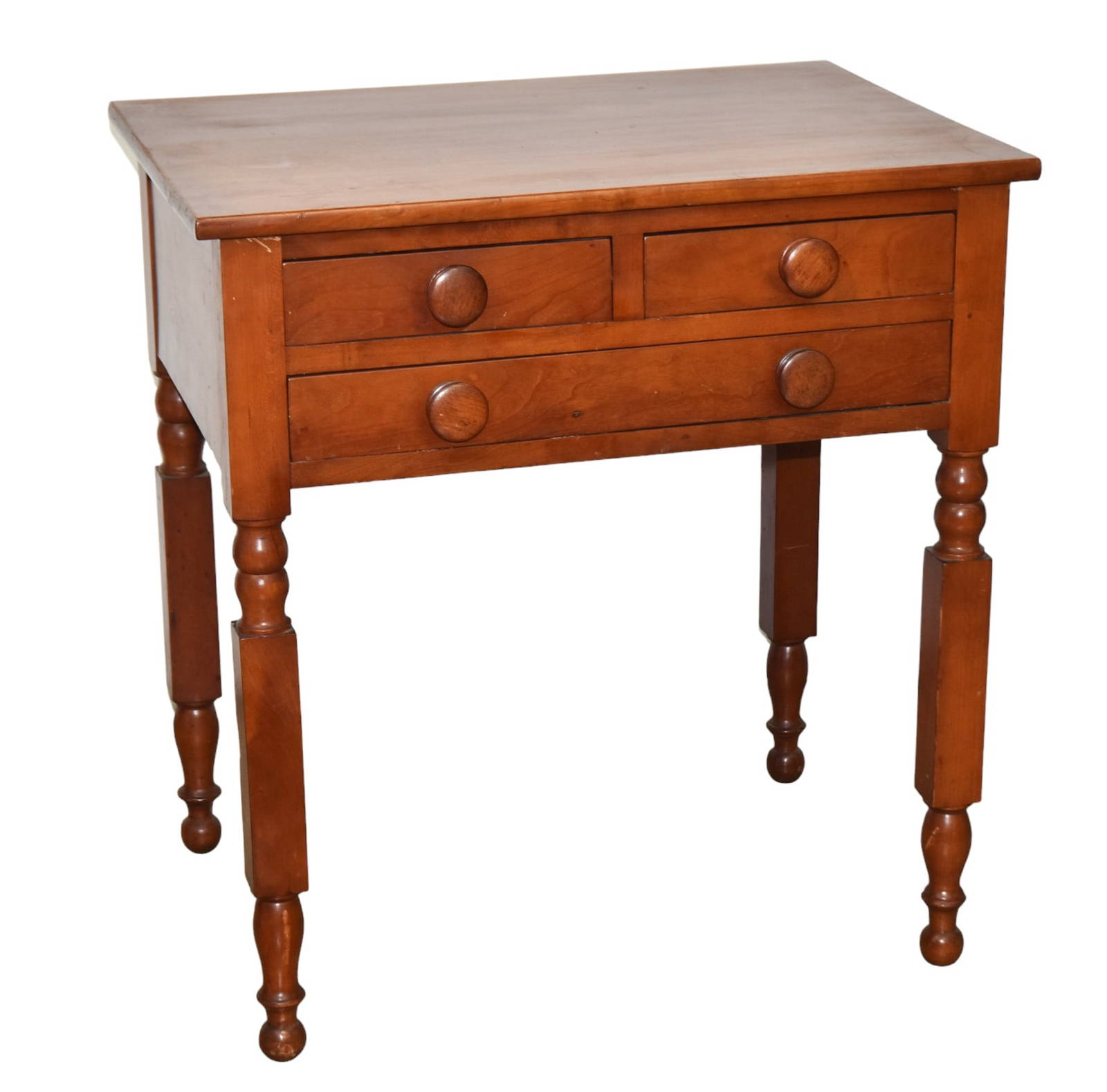 Unusual Cherry Three Drawer Stand Auction