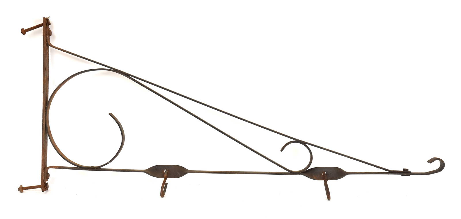 Wrought Iron Sign Holder Auction