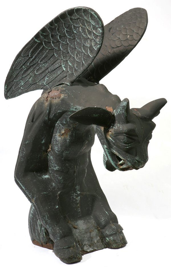 Large Architectual Cast Iron Gargoyle