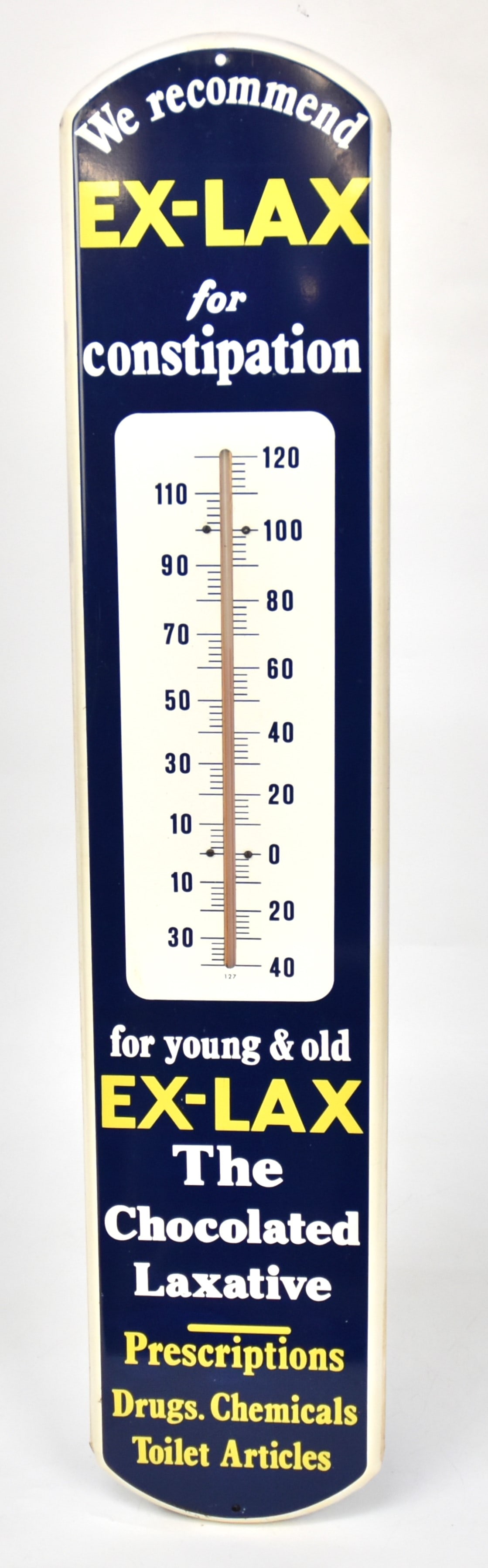 Ex-lax Metal Thermometer Auction