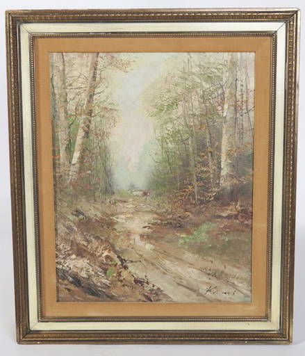 Signed Kort (german) Oil Painting