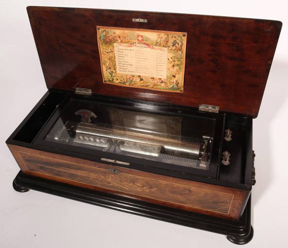 Harp, Harmonic Piccolo Zither Cylinder Music Box