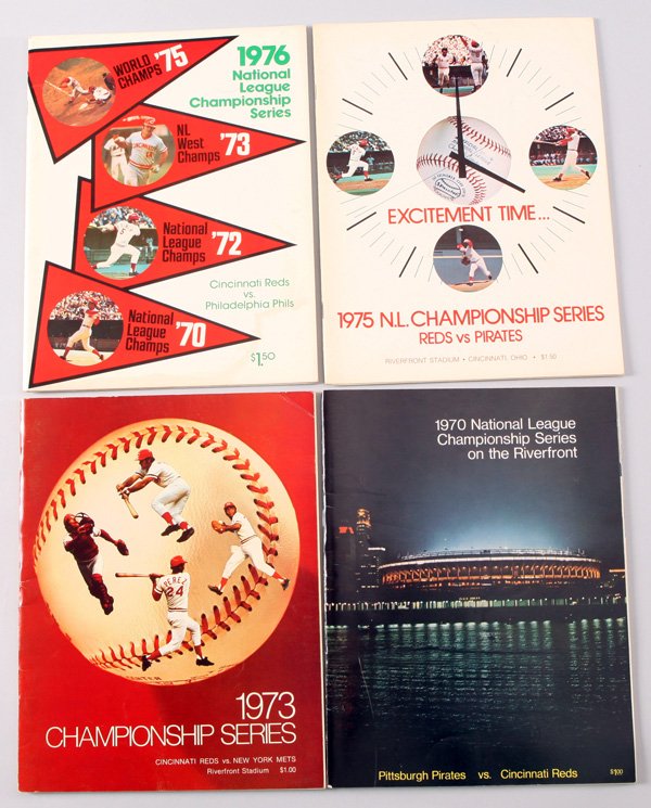 Four 1970's Cincinnati Reds Championship Series