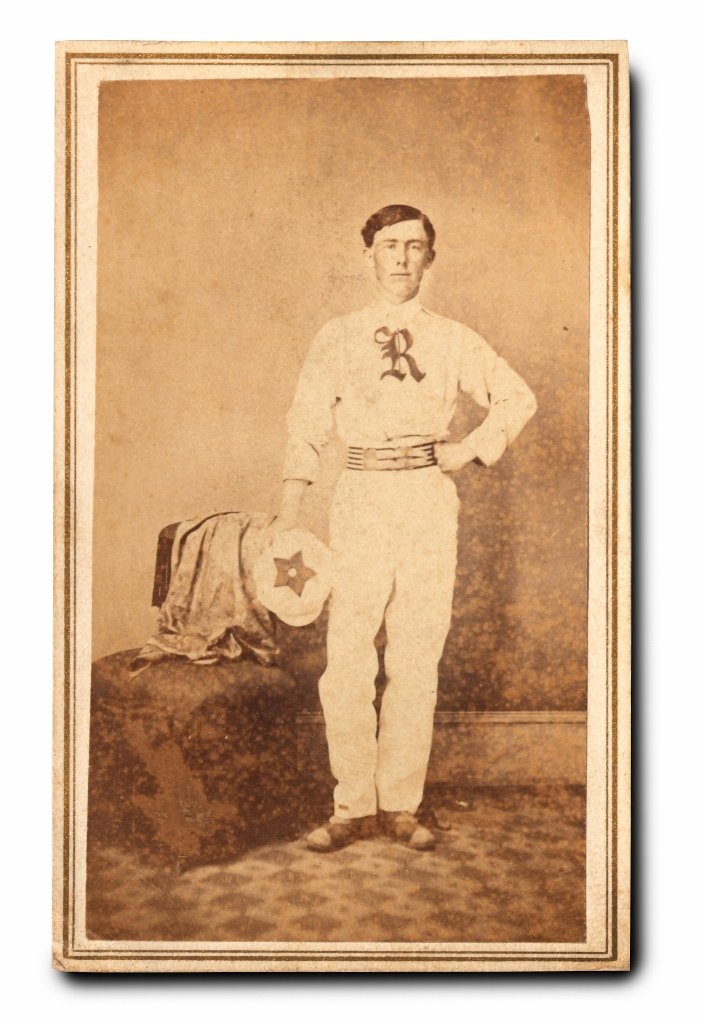 Important Autographed Baseball CDV Photo of Al Pratt