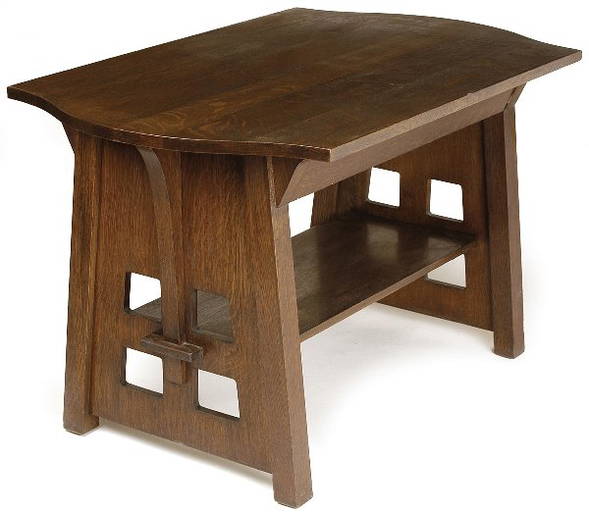 Limbert "turtle Top" 1 Drawer Library Table, #153,