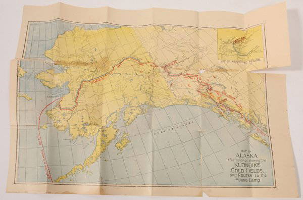 1897 Klondike Gold Rush Map - Oct 12, 2015 | Forsythes' Auctions, LLC in OH