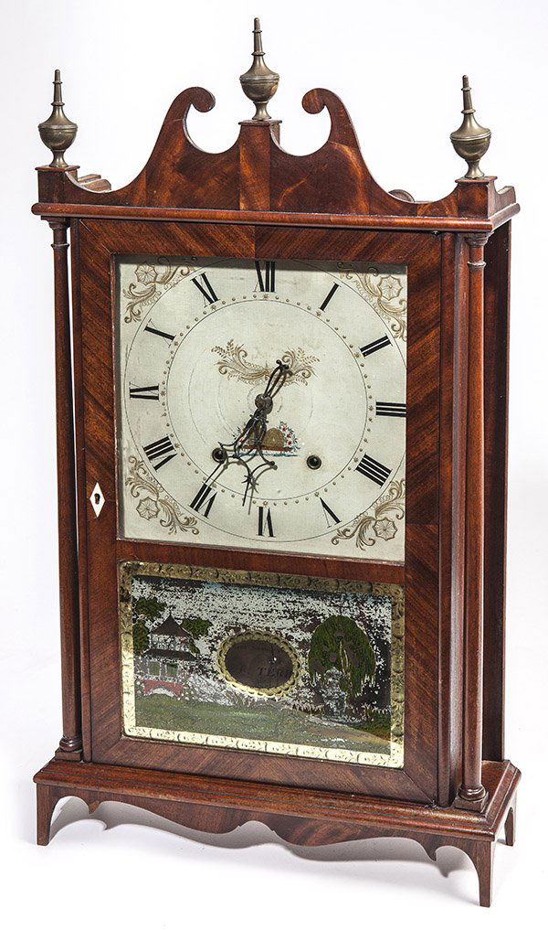 Eli Terry & Sons Pillar & Scroll Shelf Clock